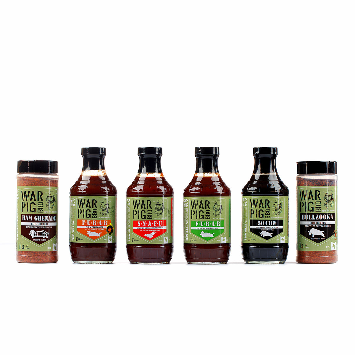 Full Battle Rattle 6 Pack Combo – WarPig BBQ