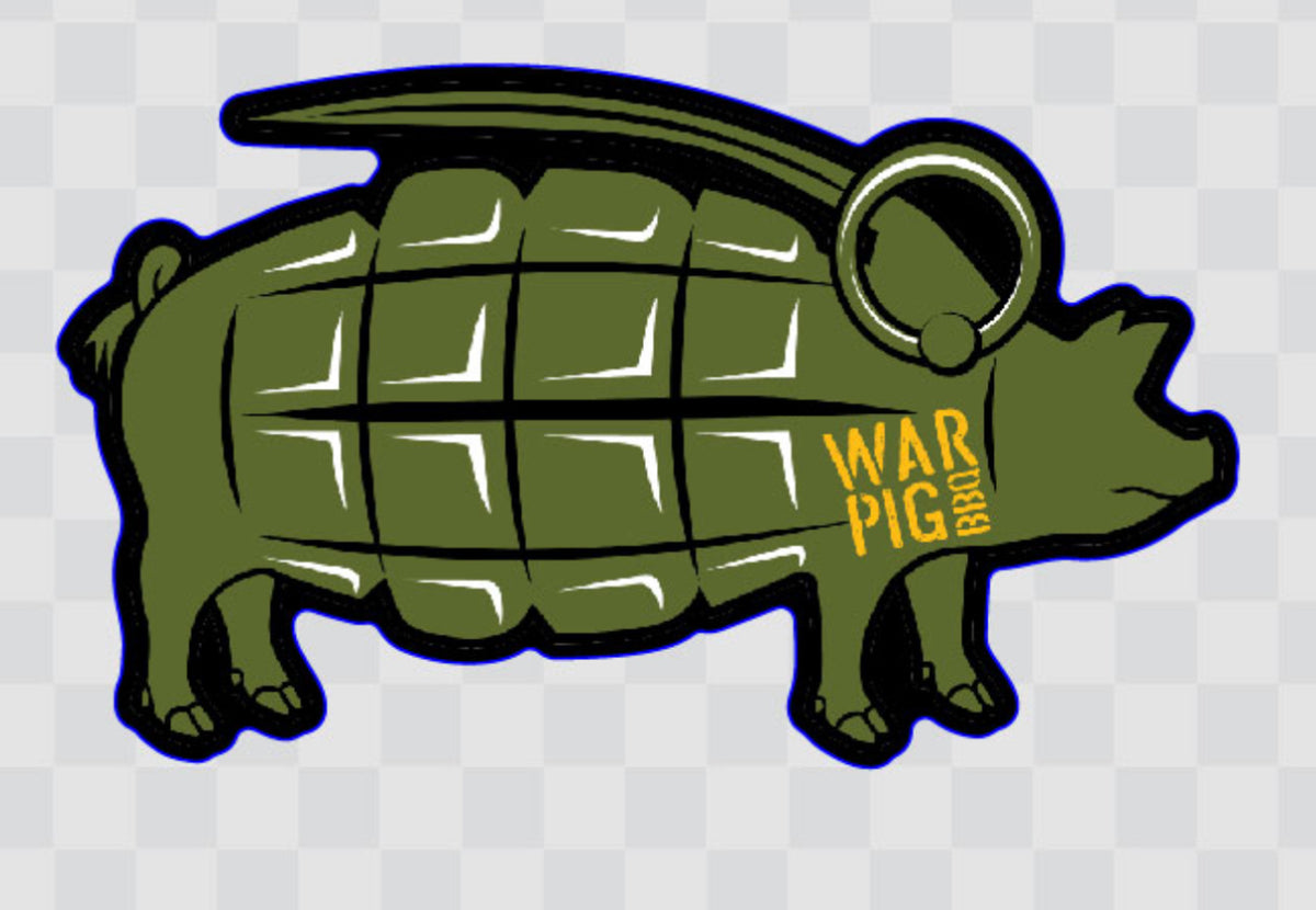Ham Grenade Sticker – WarPig BBQ